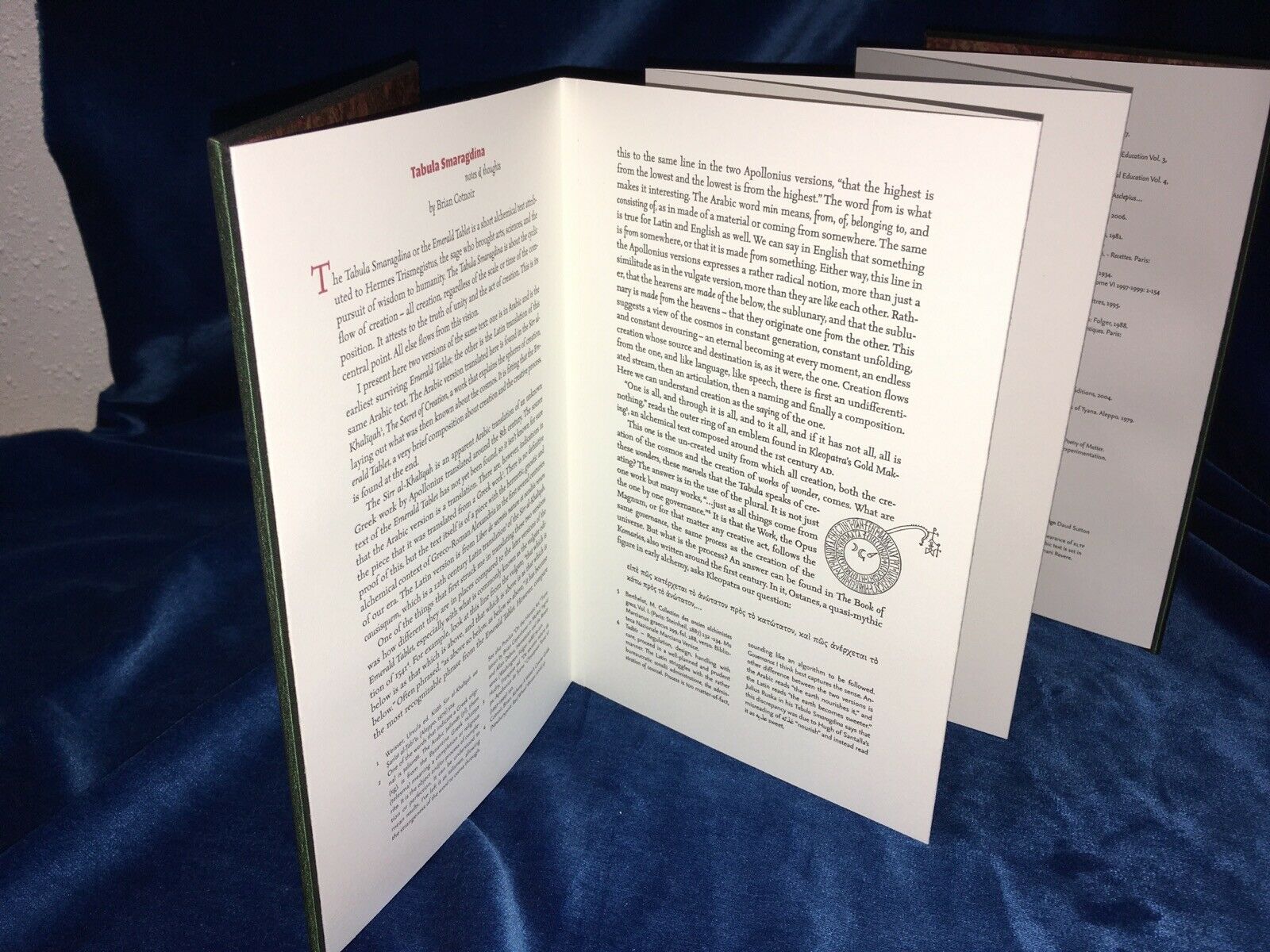 Tabula Smaragdina ~ Emerald Tablet Fine Edition Cloth Shop Co